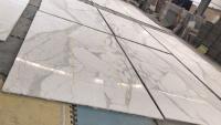 China Honeycomb Composite Polished Marble Floor Tiles / White Marble Shower Tile for sale