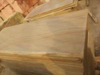China Arenisca Beige Material Yellow Natural Stone Beige Cut Sawn And Honed Sandstone for sale
