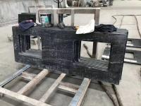 China High Strength Jet Black Solid Granite Worktops For Residental Appartment for sale