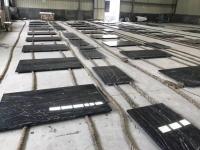 China High Strength Jet Black Solid Granite Worktops For Residental Appartment for sale