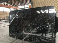 China Negro Marquina Black Marble Slab And Tiles Bathroom Vanitytops For Residential Apartment for sale