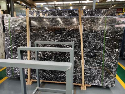 China Black And White Lighting Natural Marble Tile And Slab , Marble Floor And Wall Tiles for sale
