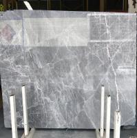 China DORA Grey Cloud Gray Gris / Blue Natural Marble Tile And Slab For Flooring Layout Book Matched for sale