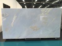 China DORA Grey Cloud Gray Gris / Blue Natural Marble Tile And Slab For Flooring Layout Book Matched for sale