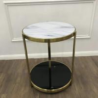China Simple Marble Stone Countertops Round Square Dining Table Tops For Hospitality Furniture for sale