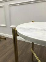 China White Marble Stone Countertops Modern Center Coffee Table Tops For Living Room for sale