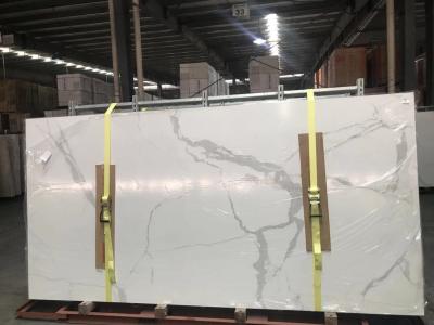 China Calacatta Ultra Thin 3200mm×1500mm Large Slab Porcelain Tiles for sale