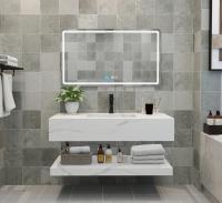 China Polished Crystallized Quartz Stone Integrated Wash Basin for sale
