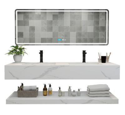 China SGS Engineered Quartz Stone Bathroom Vanity Tops for sale