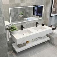 China SGS Engineered Quartz Stone Bathroom Vanity Tops for sale