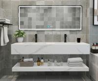 China Calacatta Design Engineering Quartz Stone Wash Basin for sale