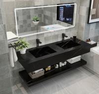 China Stain Resistant Quartz Stone Bathroom Vanity Tops for sale