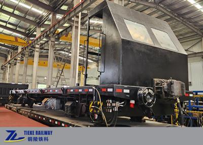 China 25 Ton Electric Rail Flat Car Self-Driven Railway Flat Wagon for sale