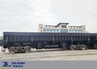 China KF60 Railway Side Dump Car 60t Load Air Tipping Cylinder for Standard Gauge Ballast for sale