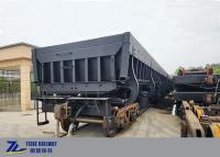 China KF60 Railway Side Dump Car 60t Load Air Tipping Cylinder for Standard Gauge Ballast for sale