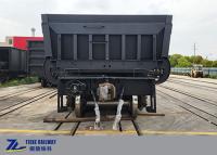 China KF60 Railway Side Dump Car 60t Load Air Tipping Cylinder for Standard Gauge Ballast for sale