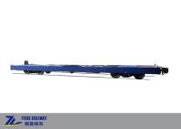 China Intermodal Spine Flatbed Railroad Car Train 1520mm Broad Gauge 78t Load for sale