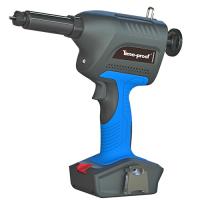 China Hexagon Punching Cordless Battery Rivet Gun Rivet Nut Setting Tool 19mm Stroke for sale