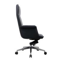 China PU Memory Foam Ergonomic Office Chair Foam Black Leather Swivel Chair High Density for sale