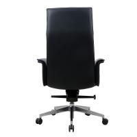 China PU Memory Foam Ergonomic Office Chair Foam Black Leather Swivel Chair High Density for sale