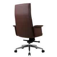 China Brown Ergonomic Office Leather Chair Executive SGS BIFMA Certification for sale