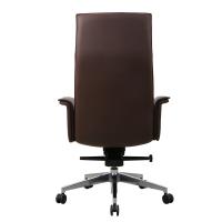 China Brown Ergonomic Task Chair 70mm Exclusive Modern Leather PC Gaming Chair for sale