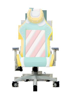China Child Ergonomic Adjustable Gaming Swivel Chair With Five Pointed Base for sale