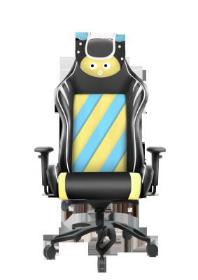 China Child Ergonomic Racing Computer Chair Black Cream Butterfly Adjustable Seat for sale
