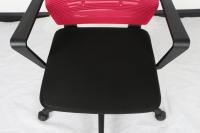 China Red Polyester Ergo Executive Mesh Office Chair Smooth Curve GF30 Armrest for sale