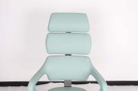 China Foam Mid Back Ergonomic Office Chair Executive Swivel Fixed Armrest for sale