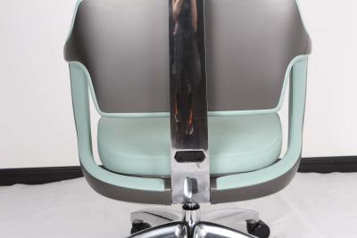 China Foam Mid Back Ergonomic Office Chair Executive Swivel Fixed Armrest for sale