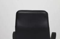 China Adjustable Ergonomic Office Leather Chair 60mm PU Caster SGS for sale