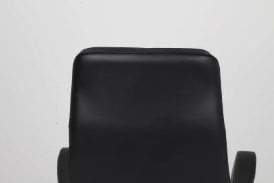 China Adjustable Ergonomic Office Leather Chair 60mm PU Caster SGS for sale