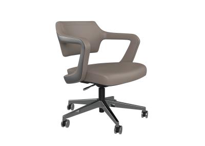 China 855mm Aluminium Base Executive Swivel Gas Lift Desk Chair ABS Back Frame PP for sale