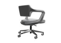 China PU Gaslift Low Back Executive Swivel Desk Chair Fixed Armrest 23.2KG for sale