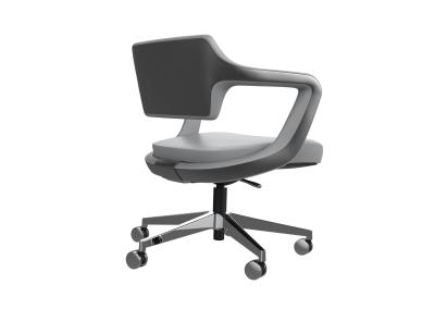 China PU Gaslift Low Back Executive Swivel Desk Chair Fixed Armrest 23.2KG for sale