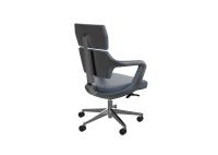 China Mold Foam Ergonomic Office Chair With Middle Aluminium Back for sale