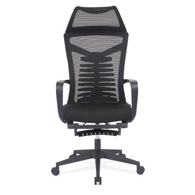 China 90MM Swivel Mesh Office Chair / Nylon Castor High Back Chair With Lumbar Support for sale