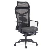 China 90MM Swivel Mesh Office Chair / Nylon Castor High Back Chair With Lumbar Support for sale