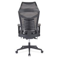 China 90MM Swivel Mesh Office Chair / Nylon Castor High Back Chair With Lumbar Support for sale