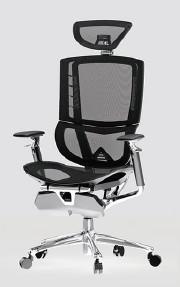China Adjustable Mesh Office Chair With Wheels  Aluminum Alloy for sale