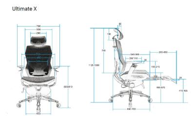 China Polyester Mesh Computer Adjustable Rolling Desk Chair PU Armrest for sale
