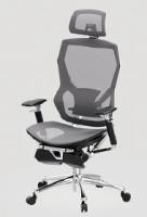 China Leather Game Home Mesh Mid Back Ergonomic Office Chair for sale