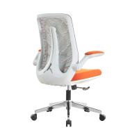China Orange Boss Mesh Swivel Chair Executive Low Back Swivel Desk Chair for sale