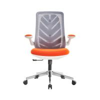 China Orange Boss Mesh Swivel Chair Executive Low Back Swivel Desk Chair for sale
