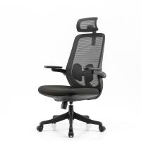 China Class 3 Gas Lift  Black Mesh Office Chair PU Castor With 2.5MM Butterfly Machanism for sale