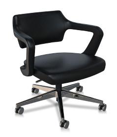China Swivel Modern Ergonomic Office Chair PU Leather Height Adjustable for sale
