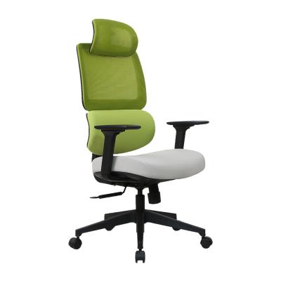 China 3D Ergonomic Desk Chairs Nylon Adjustable Armrest Reclining Mesh Chair for sale