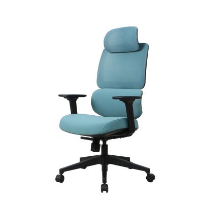 China BIFMA Nylon Mesh High Back Desk Chair Home Office Chair With Adjustable Headrest Desk Chair for sale