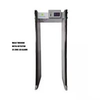 China 7inch Touch Screen 33 Zone Walk Through Metal Detector Waterproof IP67 in Airports for sale
